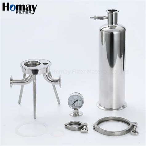 Food Grade Filter Housing Stainless Steel Wine Filter 045micron Filter