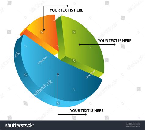 Isometric Pie Chart Stock Vector Royalty Free Shutterstock
