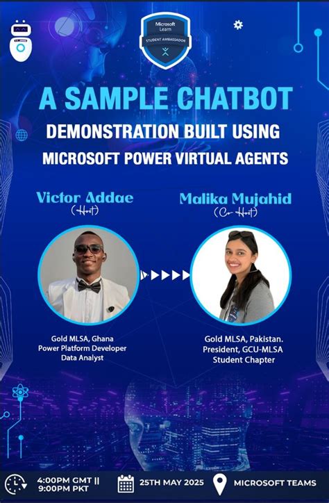 🚀 Event A Sample Chatbot Demonstration Built Using Microsoft Power Virtual Agents Victor Addae