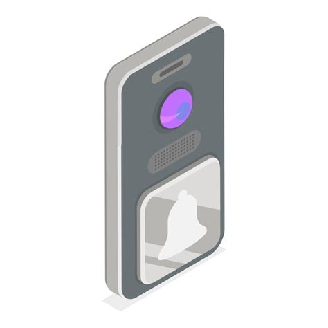 Premium Vector D Isometric Flat Vector Set Of Intercom Equipment