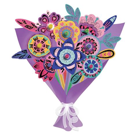 Flower Scratch Art Kit By Avenir