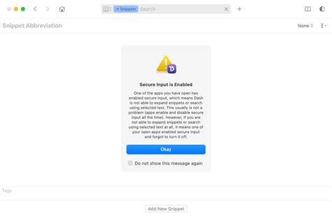Dashで「secure Input Is Enabled」と表示される場合の対処法 Webrandum