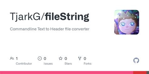 Github Tjarkgfilestring Commandline Text To Header File Converter