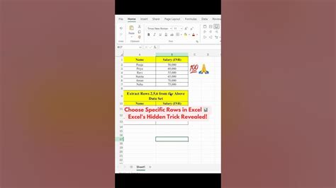 Quick Tips Extract Specific Rows Like A Pro 🎯 Chooserows Function In Excel Excel Excelshorts