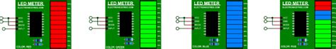 Led Meter Proteus Model Library Animated Meter With 10 Leds Bar Electronics Tree