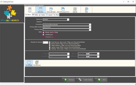 Editable Grids PHsPeed