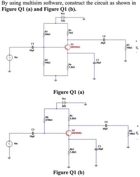 SOLVED A Determine The Base Current For Both Figures B If The Input Signal Is Applied To The