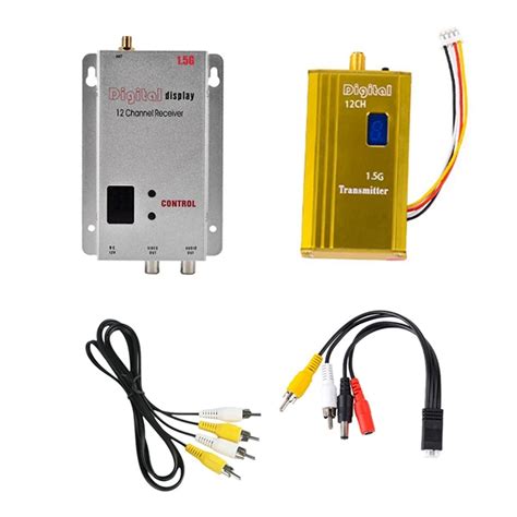 1 5g 1 5w Fpv Vtx Vrx 1500mw 12ch Audio Video Transmitter Receiver For Fpv Quadcopter 