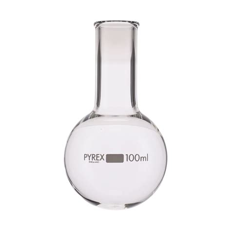 Pyrex Glass Round Bottom Narrow Neck Flask 100ml