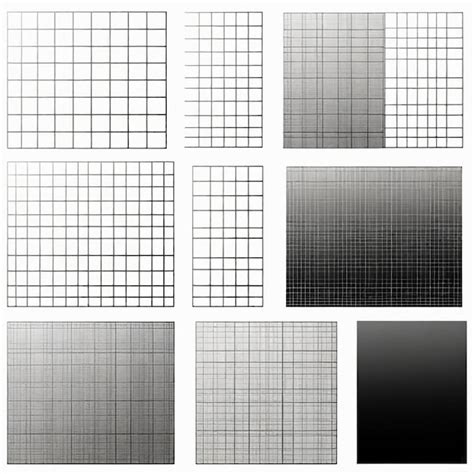 Grid Vector Set White Background Isolated A High Quality Premium Ai Generated Vector