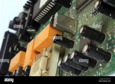 Very Old Circuit Board Stock Photo Alamy
