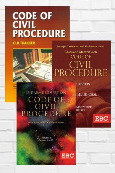 EBC S Set Of Civil Procedure Code In Volumes