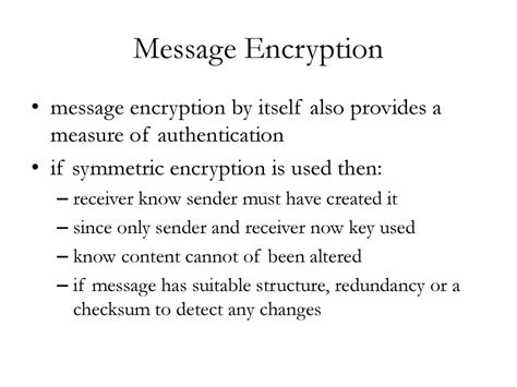 Message Authentication And Hash Functions Ppt Download