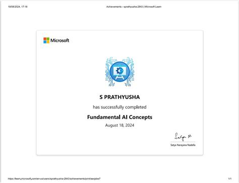 prathyusha reddy on linkedin ai milestone microsoftlearn