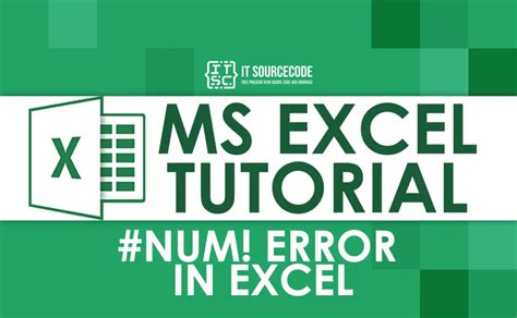 NUM Error In Excel How To Fix It Quickly