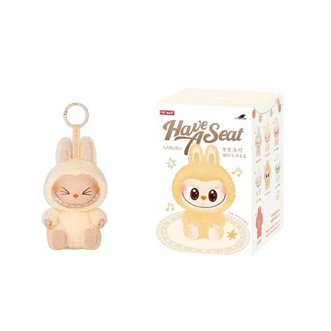 Peluche Labubu Have A Seat Sisi Beige Figurine Rare 17 Cm
