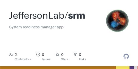 Github Jeffersonlabsrm System Readiness Manager App