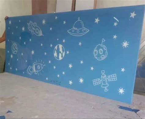 Blue Digital Print Designer Glass For Home Thickness 6mm At Rs 450