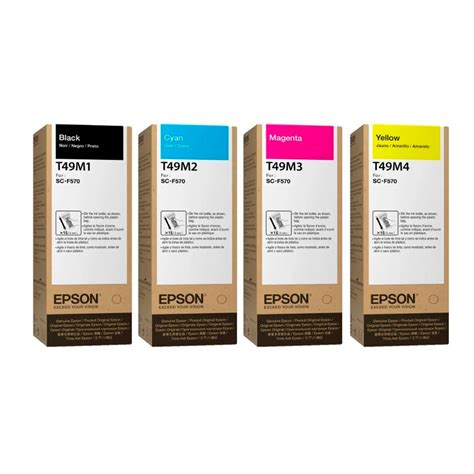 Kit Tinta Epson T49m Surecolor F170 F570 F571 140ml Original