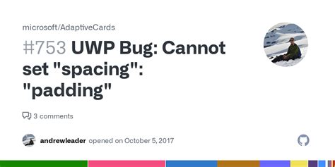 Uwp Bug Cannot Set Spacing Padding · Issue 753 · Microsoft