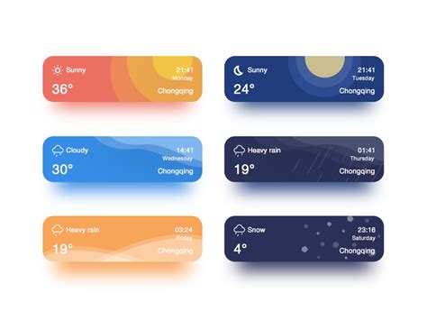 Weather Plugin Design By Julya On Dribbble