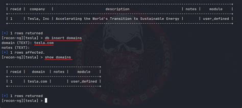 Recon Ng Tutorials For Enumeration Targets Secybr Penetration Testing Red Teaming And Hack