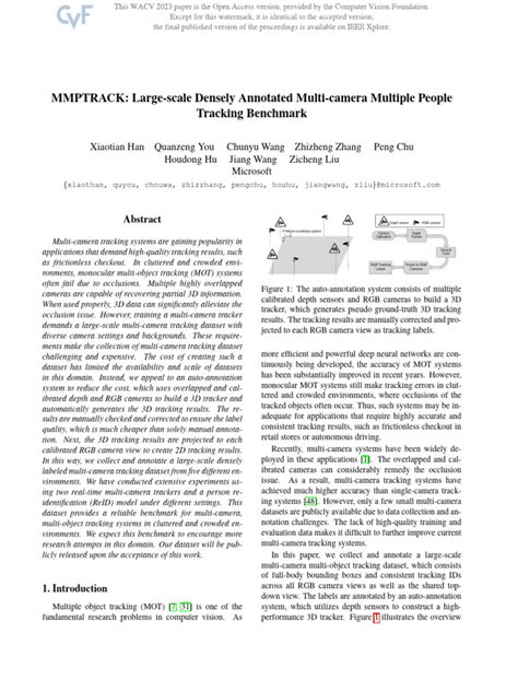 Mmptrack Large Scale Densely Annotated Multi Came Pdf Rgb Color