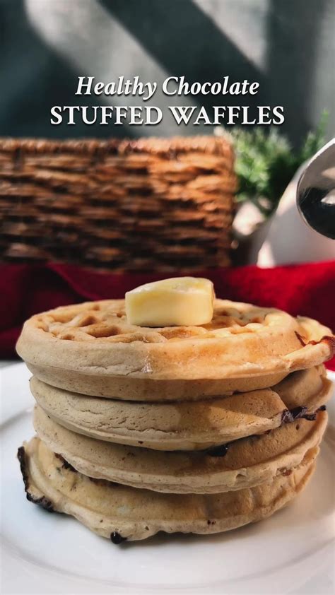 Healthy Chocolate Stuffed Waffles Video Recipe Video Healthy