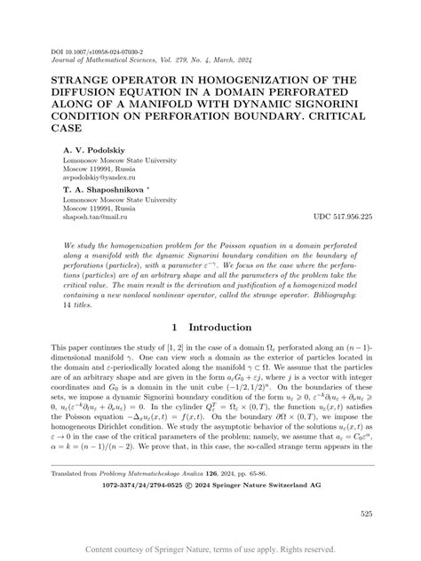 Strange Operator In Homogenization Of The Diffusion Equation In A Domain Perforated Along Of A
