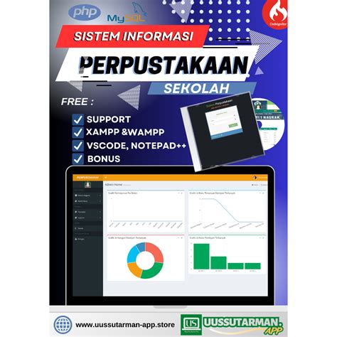 Jual Aplikasi Sistem Informasi Perpustakaan Sekolah Codeigniter Shopee Indonesia