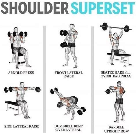 Shoulder Superset Workout Men Shoulder Superset Workout Shoulder Press Superset Shoulder