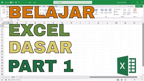 Belajar Excel Dasar Part 1 Youtube