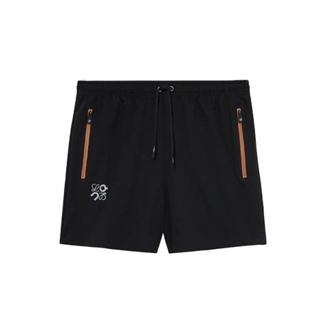 로에베 X 온 러닝 쇼츠 테크니컬 쉘 블랙 Loewe Kream