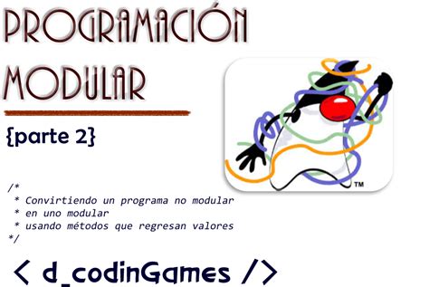 Programación Modular Usando Java Dcodingames