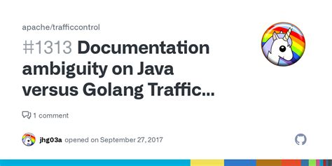 Documentation Ambiguity On Java Versus Golang Traffic Monitor In Treenav · Issue 1313 · Apache