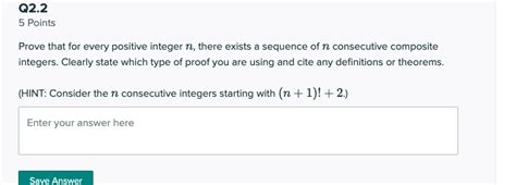 solved q2 2 5 points prove that for every positive integer