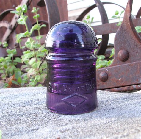 Nice Royal Purple Canadian Diamond Insulator Canada Cd 102 Etsy