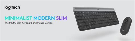 Amazon In Buy Logitech MK470 Slim Wireless Keyboard Mouse Combo For Windows 2 4GHz Unifying