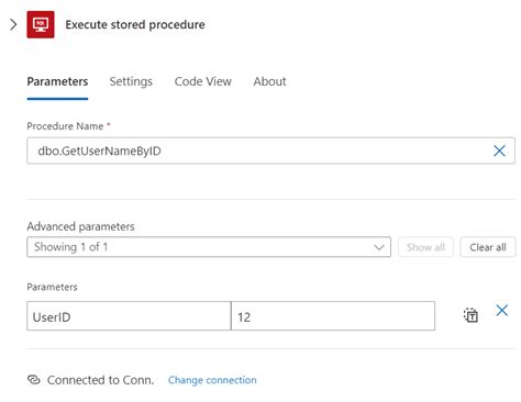 azure on prem sql execute stored procedure in logic app standard