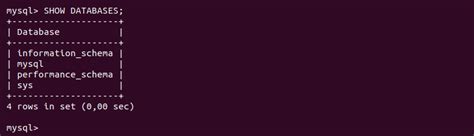 How To Show A List All Of Databases In Mysql Command Line