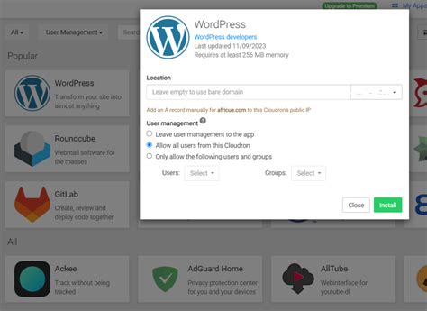How To Install Wordpress On A Vps Server Using Cloudron