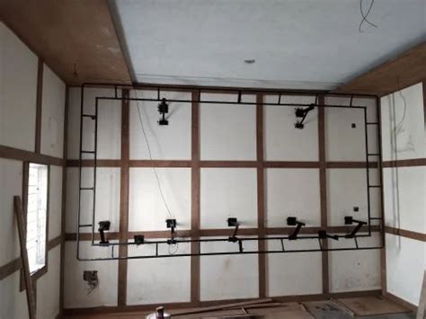 Black Mild Steel Fixed Frame Projector Screen For Home Theatres 150 Inch At 35000 Piece In