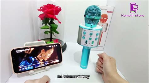 Tutorial Cara Menggunakan Mic Speaker Bluetooth Ws 858 Unboxing Wireless Mic Karaoke Portable