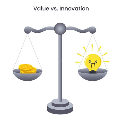 Premium Vector Value Versus Innovation Business Vector Infographic Premium Vector Value Versus Innovation Business Vector Infographic