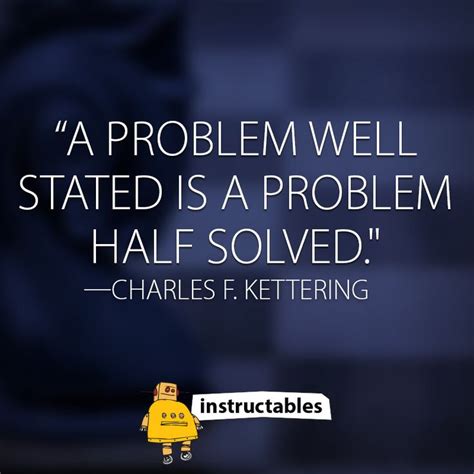 A Problem Well Stated Is A Problem Half Solved