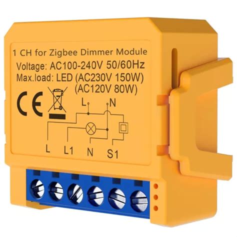 For Zigbee For Tuya Smart Dimmer Switch Module For 12 Gang Lights App
