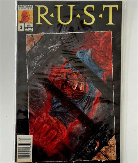 1989 Now Comics Rust 3 Vintage Horror Mature Comic Books Copper Age Now Comics Superhero