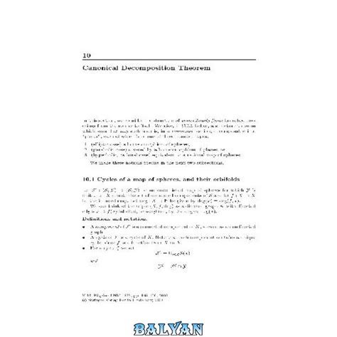 دانلود کتاب Canonical Decomposition Theorem بلیان