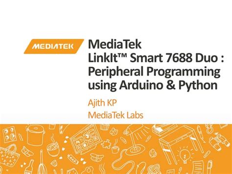 Peripheral Programming Using Arduino And Python On Mediatek Linkit