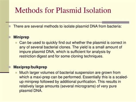 Ppt Plasmid Dna Isolation Powerpoint Presentation Free Download Id 477427